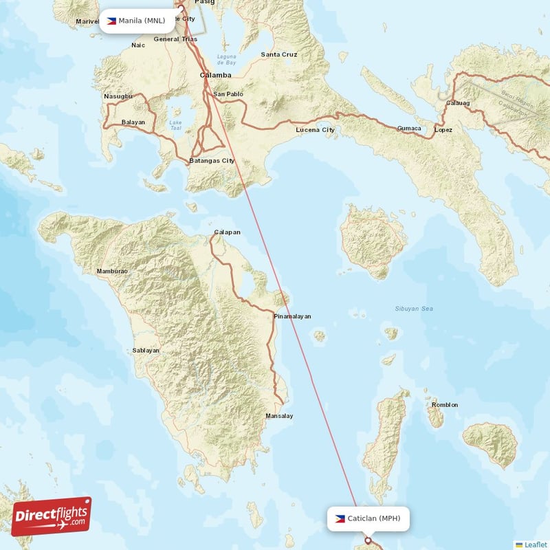 Direct flights from Caticlan to Manila, MPH to MNL non-stop - Directflights.com