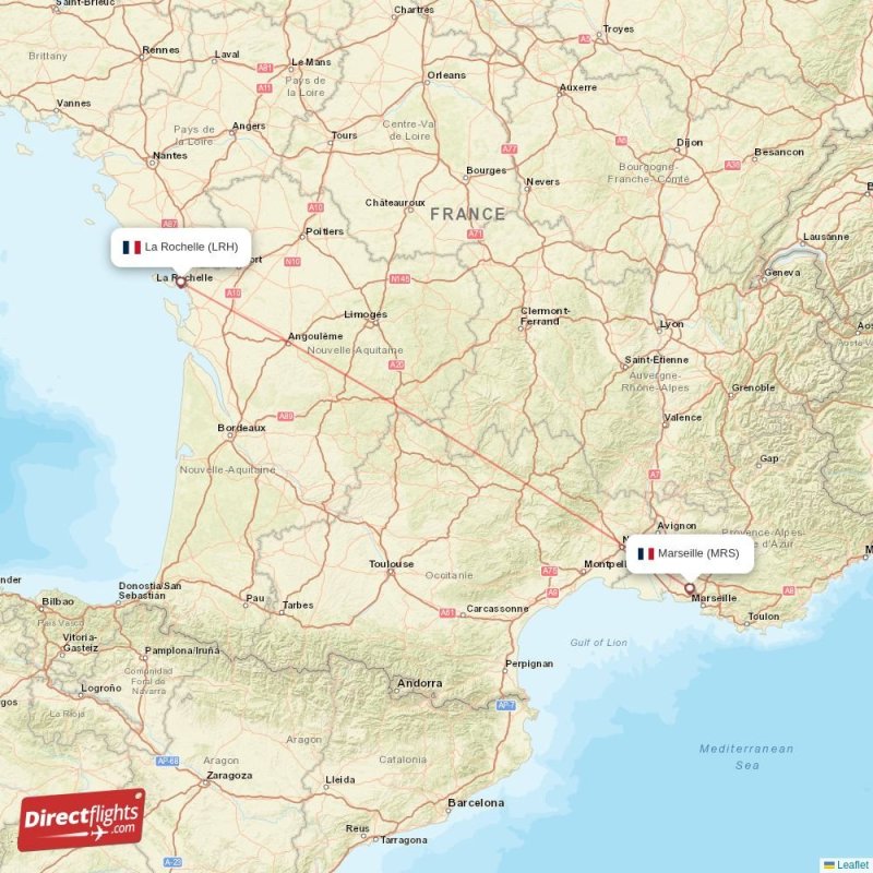 Direct flights from Marseille to La Rochelle, MRS to LRH non-stop ...