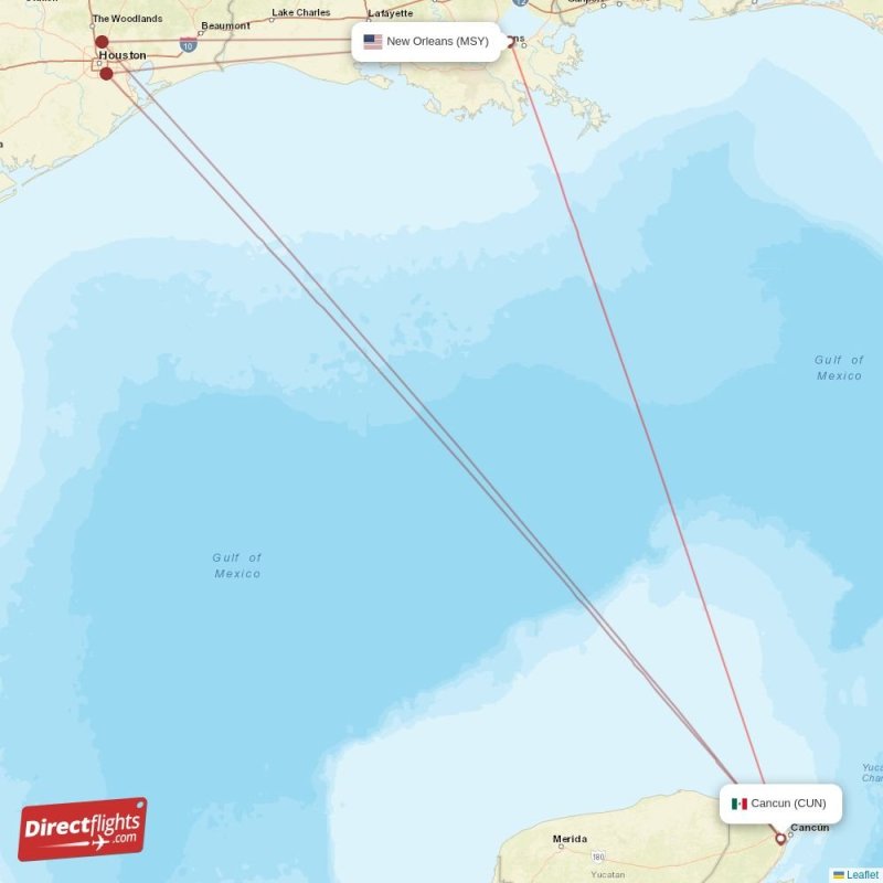 Direct flights from New Orleans to Cancun, MSY to CUN non-stop ...