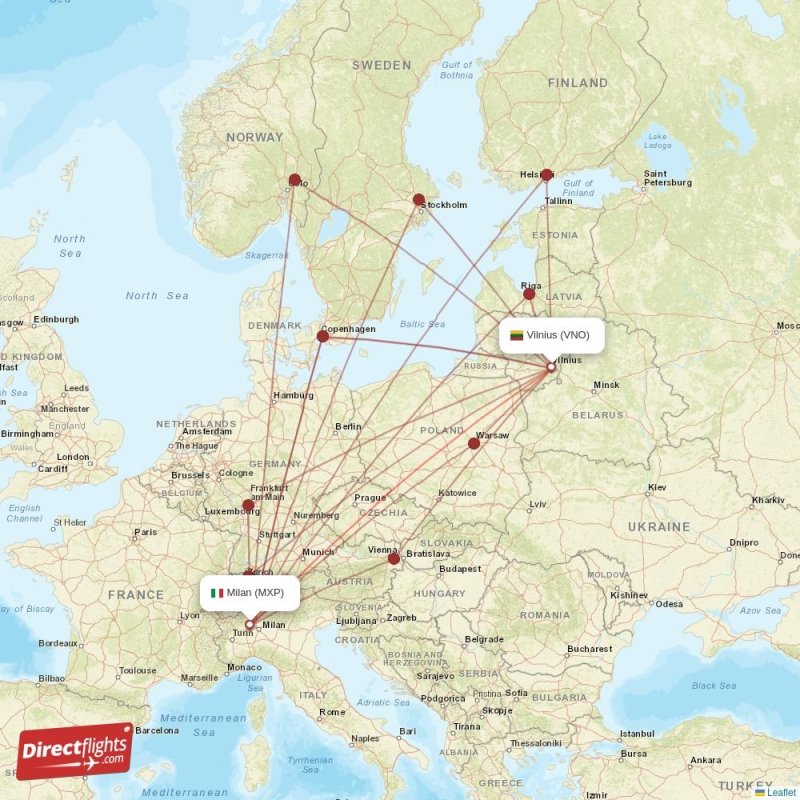 Milan Europe Map