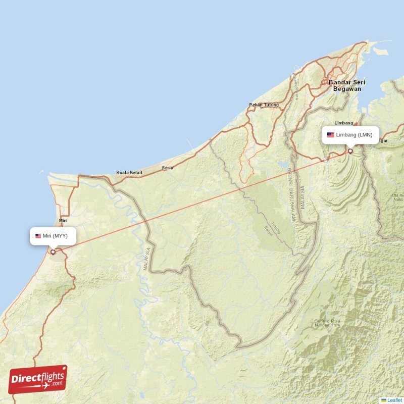 Direct flights from Miri to Limbang, MYY to LMN non-stop ...