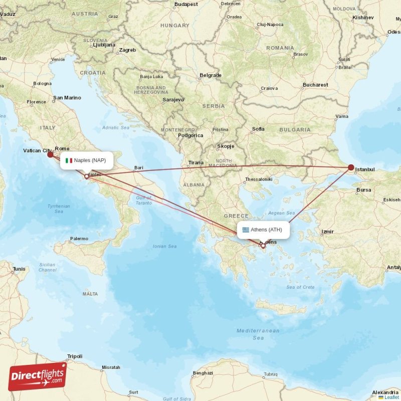 Direct flights from Naples to Athens, NAP to ATH non-stop ...