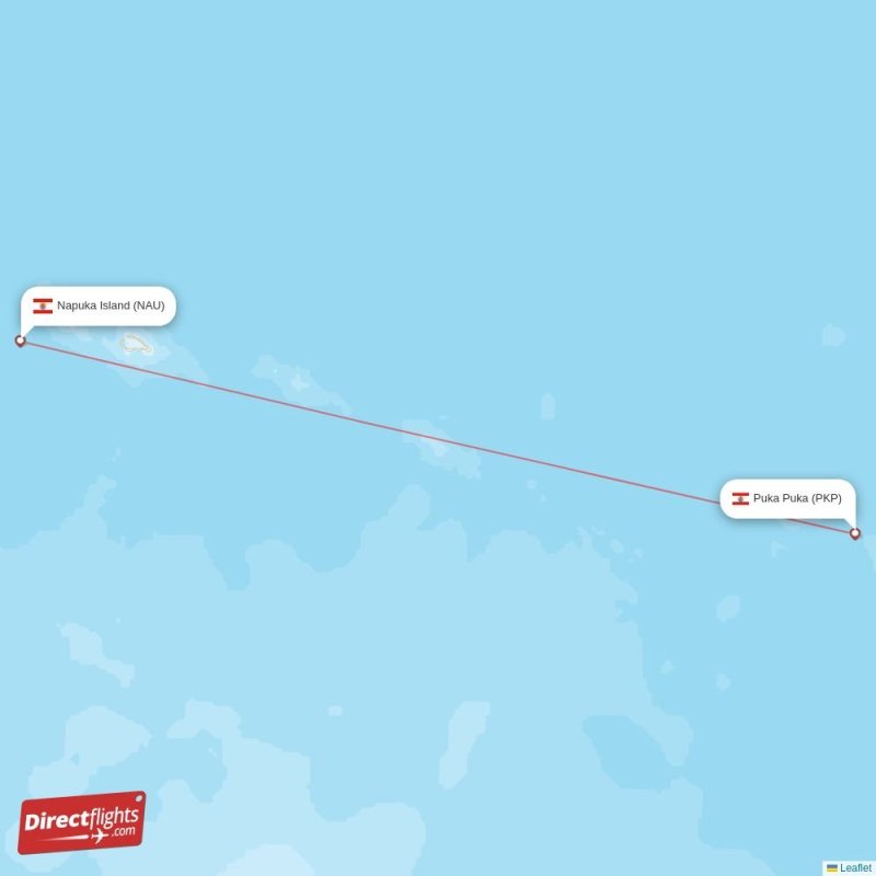 Direct flights from Napuka Island to Puka Puka (NAU-PKP ...