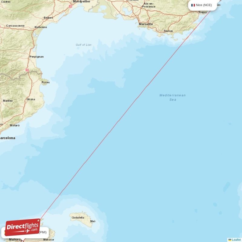 Direct flights from Nice to Palma de Mallorca, NCE to PMI non-stop ...