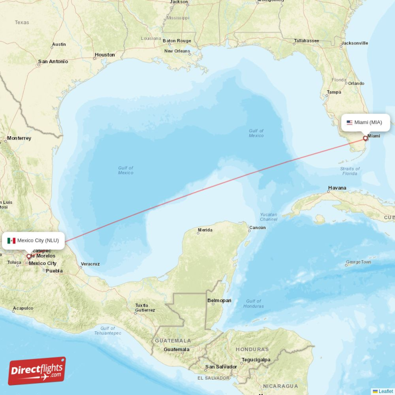 Direct flights from Mexico City to Miami, NLU to MIA non-stop ...