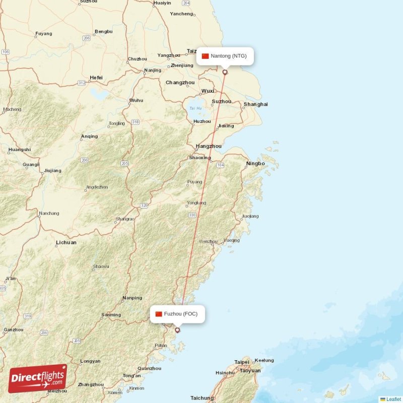 Direct flights from Nantong to Fuzhou, NTG to FOC non-stop ...