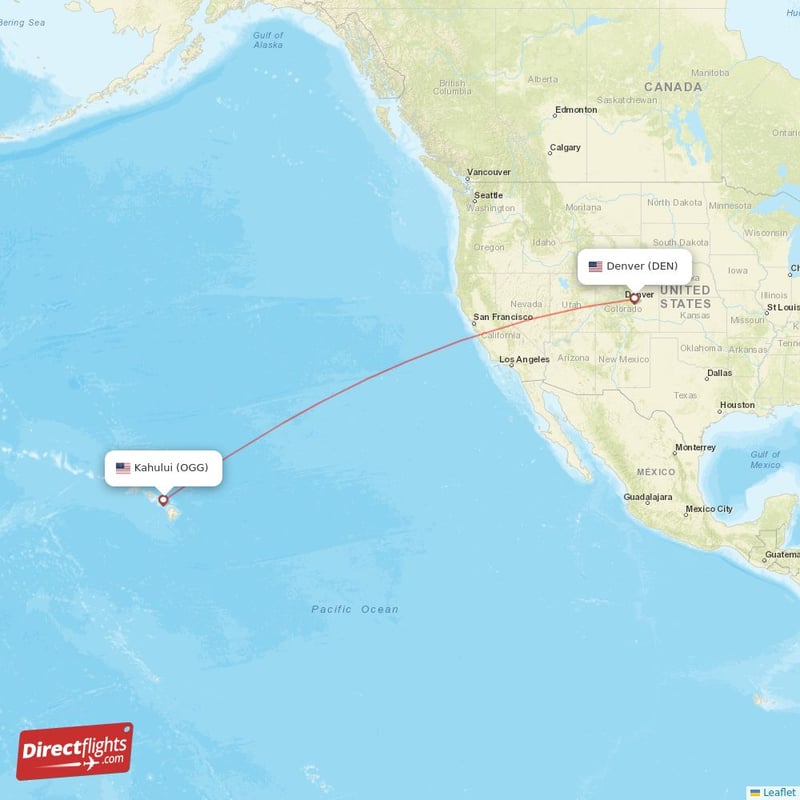 Direct flights from Kahului to Denver, OGG to DEN non-stop ...