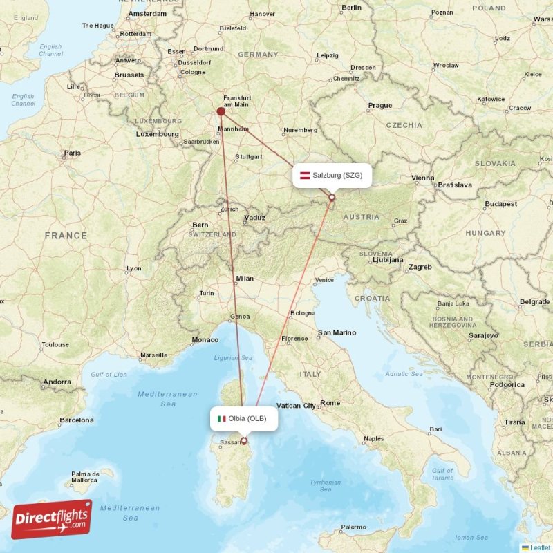 Direct flights from Olbia to Salzburg (OLB-SZG) - Directflights.com