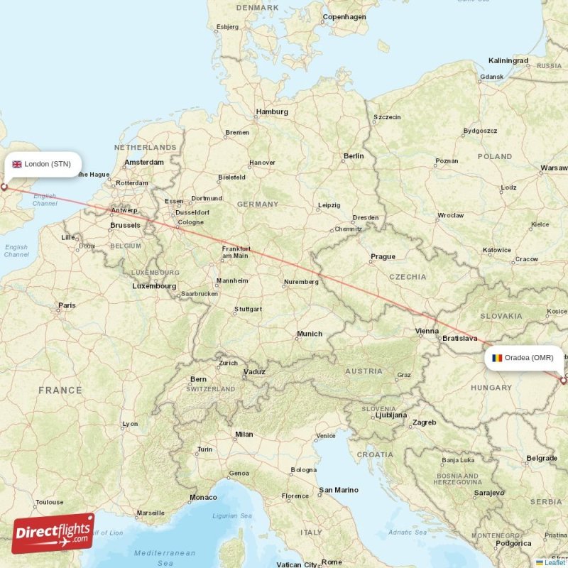 Direct flights from Oradea to London (OMR-STN) - Directflights.com