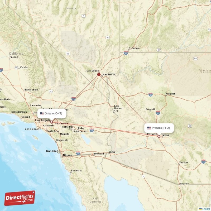 Direct flights from Ontario to Phoenix, ONT to PHX non-stop ...