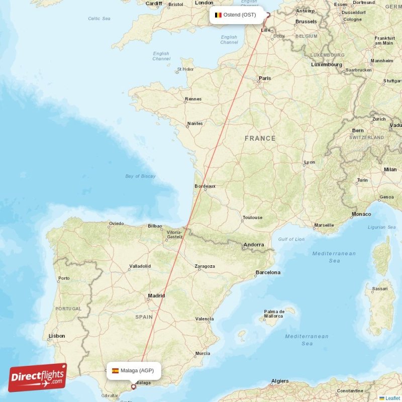 Direct flights from Ostend to Malaga, OST to AGP non-stop ...