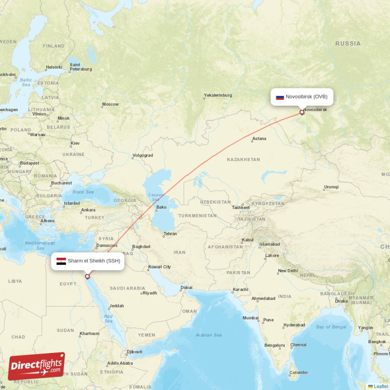 Direct flights from Novosibirsk to Sharm el Sheikh (OVB-SSH ...