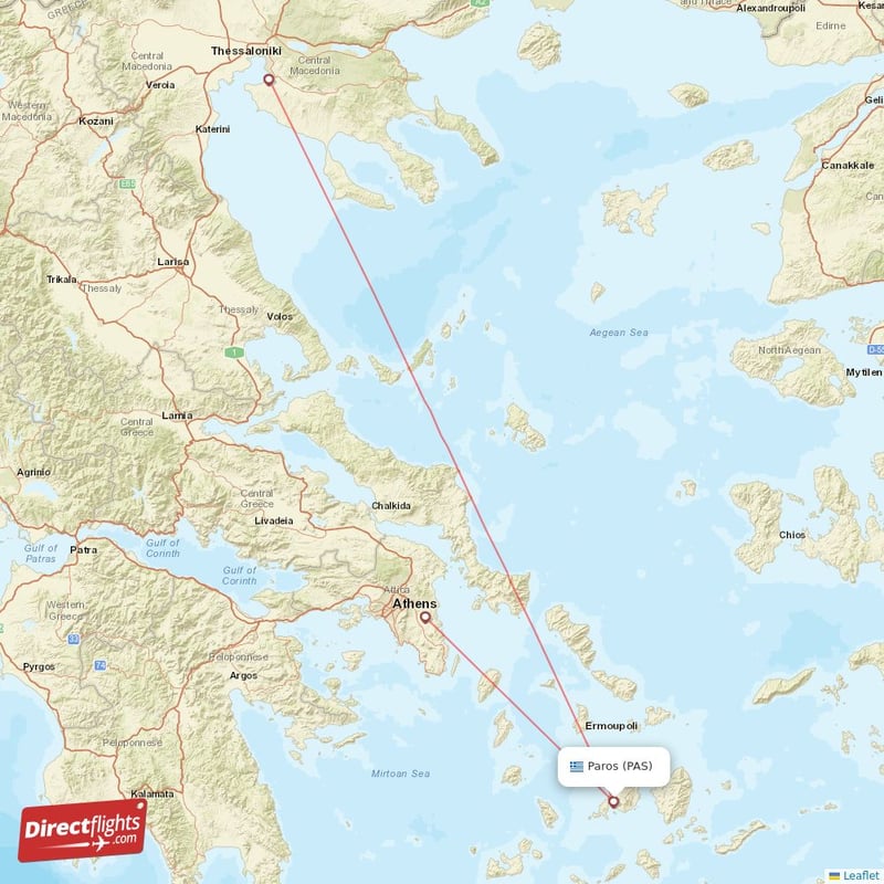 Direct flights from Paros - 2 destinations - PAS, Greece ...
