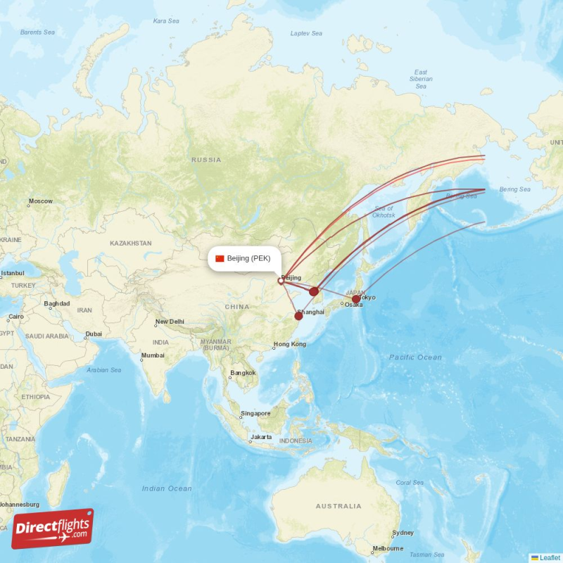 Direct flights from Beijing to Seattle (PEK-SEA) - Directflights.com