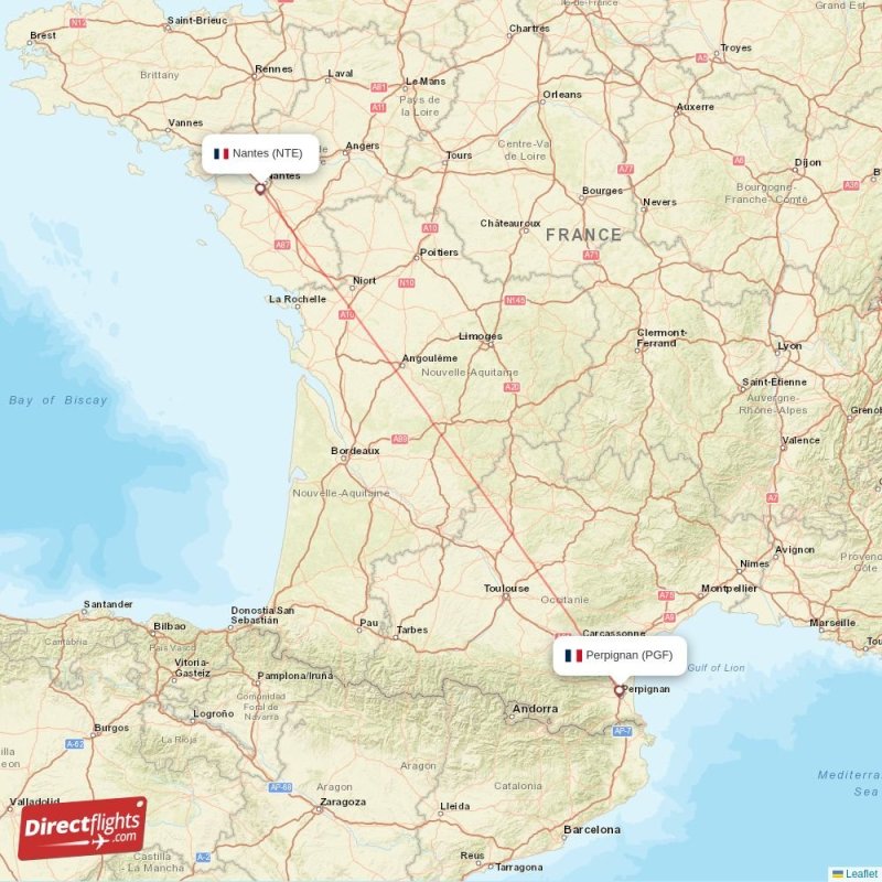 Perpignan France Map