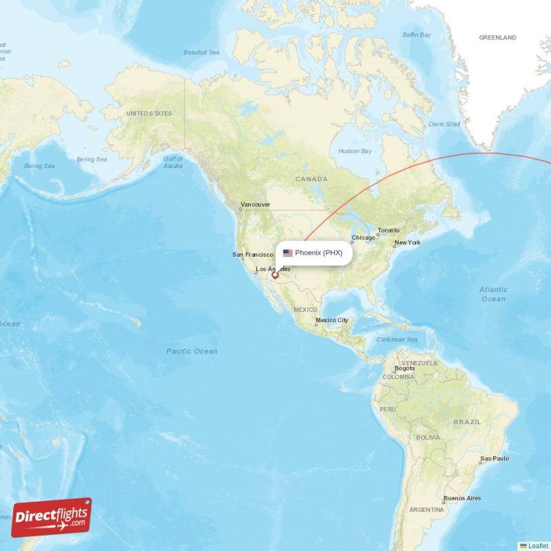 Direct flights from Phoenix to Paris, PHX to CDG non-stop - Directflights.com