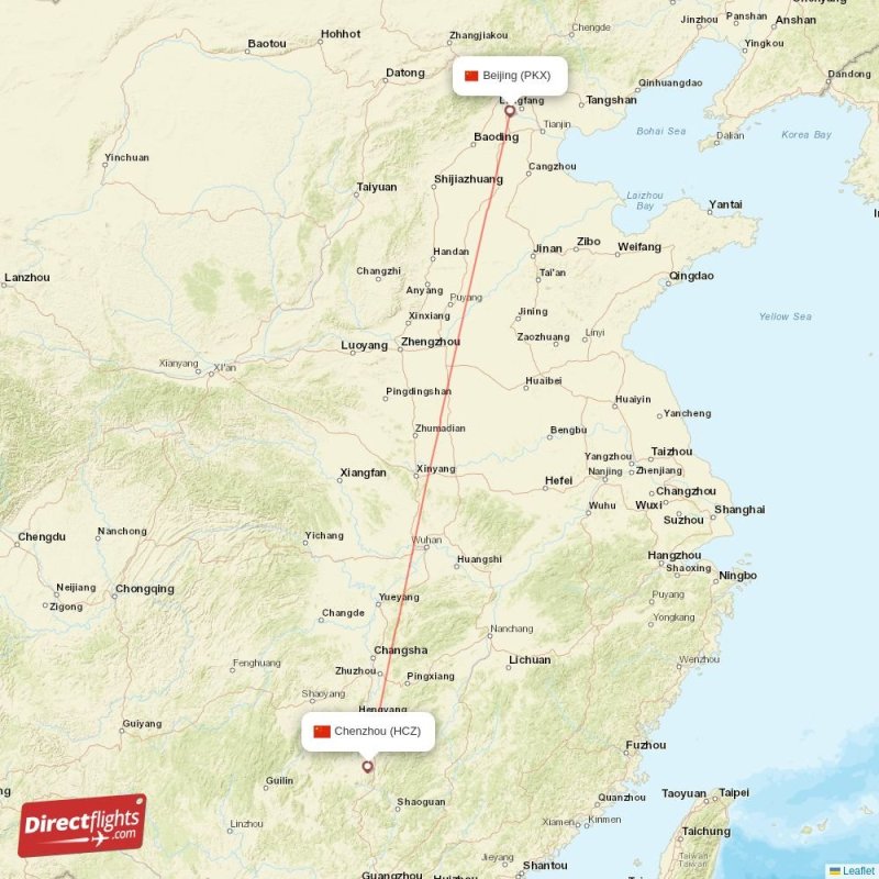Direct flights from Beijing to Chenzhou, PKX to HCZ non-stop ...