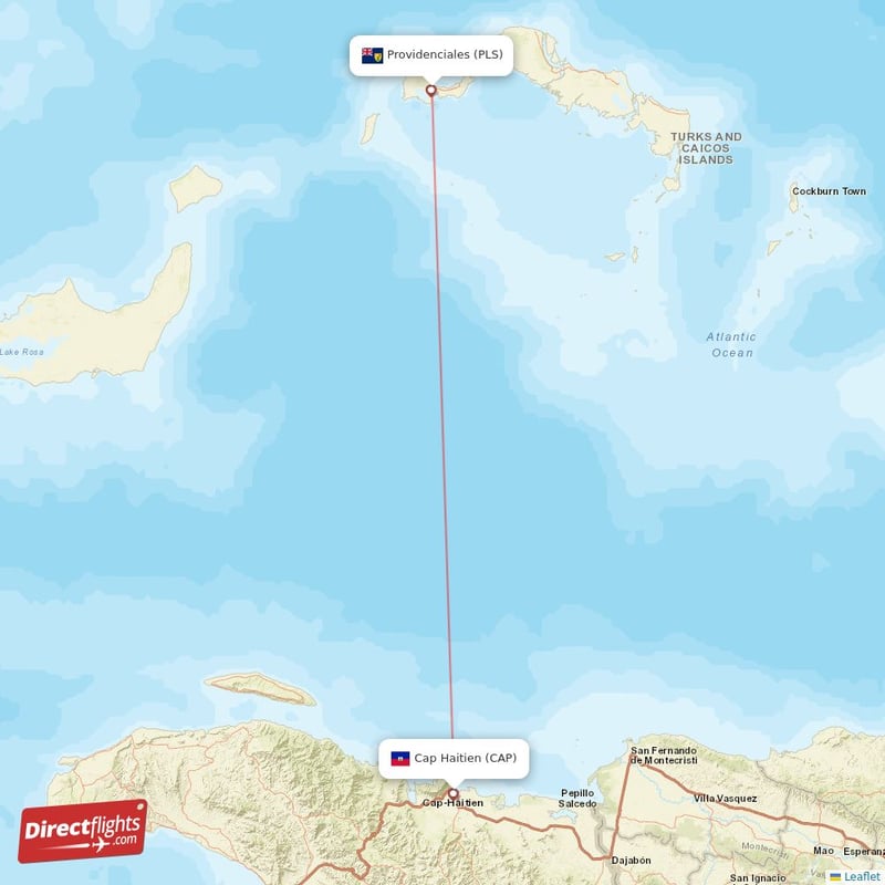Direct flights from Providenciales to Cap Haitien, PLS to CAP non-stop ...