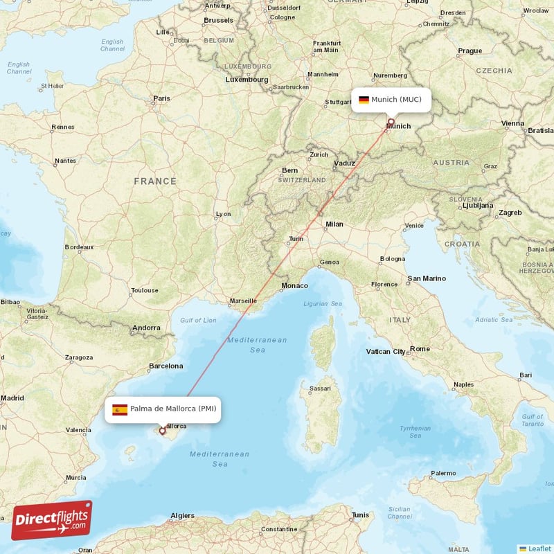 Direct flights from Palma de Mallorca to Munich, PMI to MUC non-stop ...