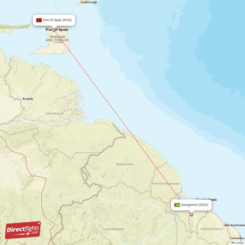 Map Of Port Of Spain Trinidad