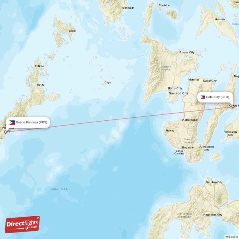 Direct flights from Puerto Princesa to Cebu City, PPS to CEB non-stop ...