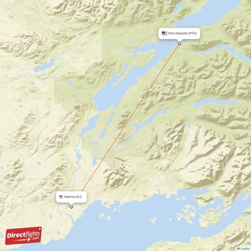 Direct flights from Port Alsworth - 1 destinations - PTA, USA ...