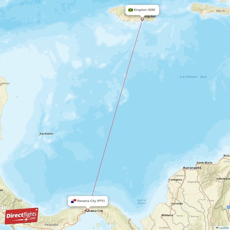 Direct flights from Panama City to Kingston, PTY to KIN non-stop ...