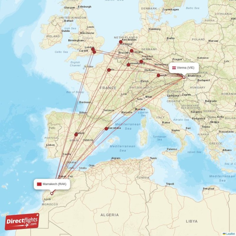 Direct flights from Marrakech to Vienna, RAK to VIE non-stop ...