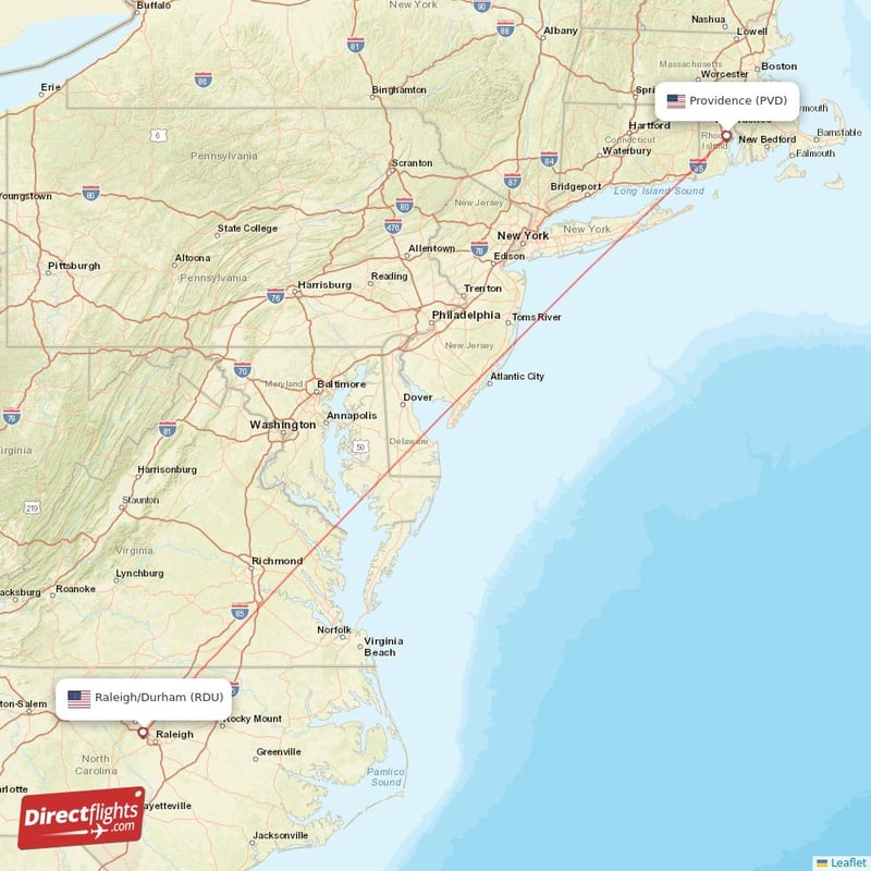 Direct flights from Raleigh/Durham to Providence, RDU to PVD non-stop ...