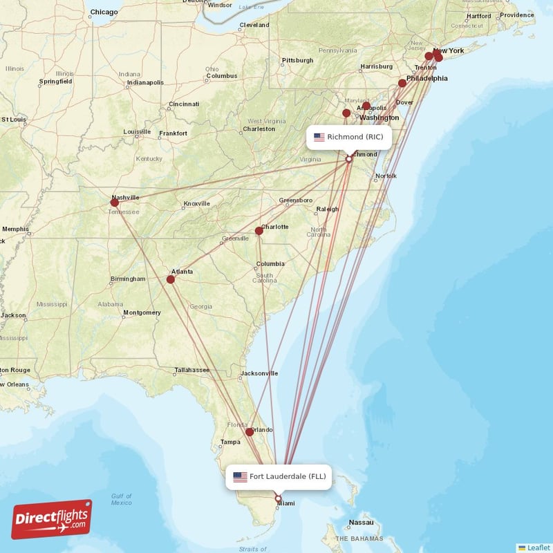 Direct flights from Richmond to Fort Lauderdale, RIC to FLL non-stop ...