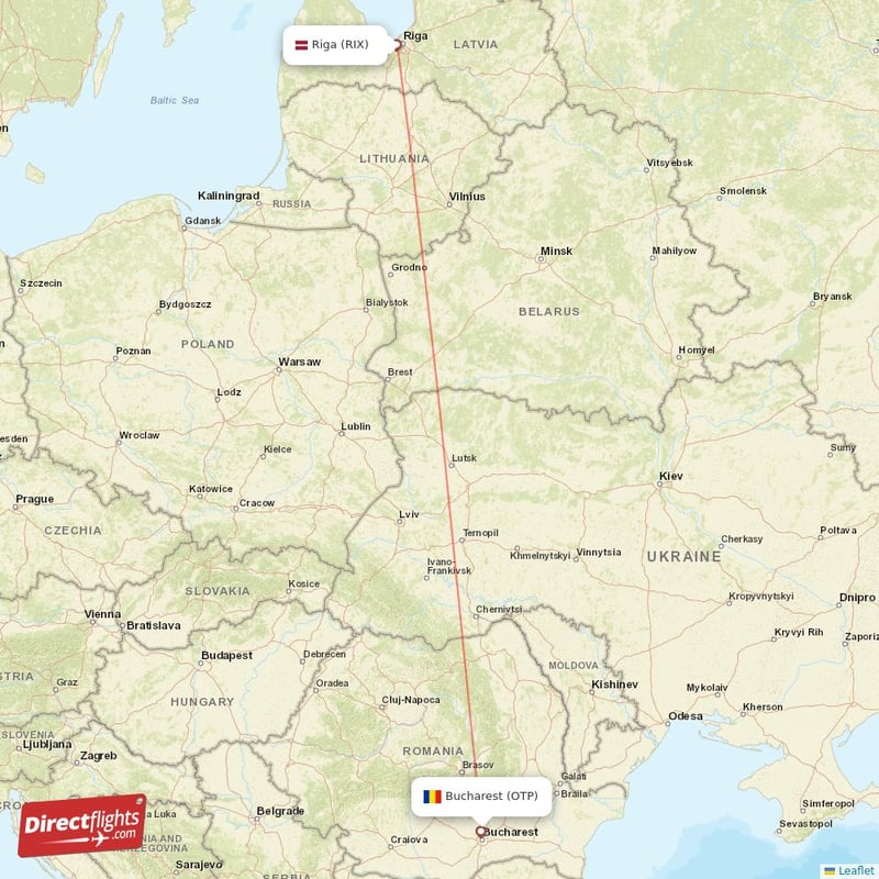 Direct flights from Riga to Bucharest, RIX to OTP non-stop ...