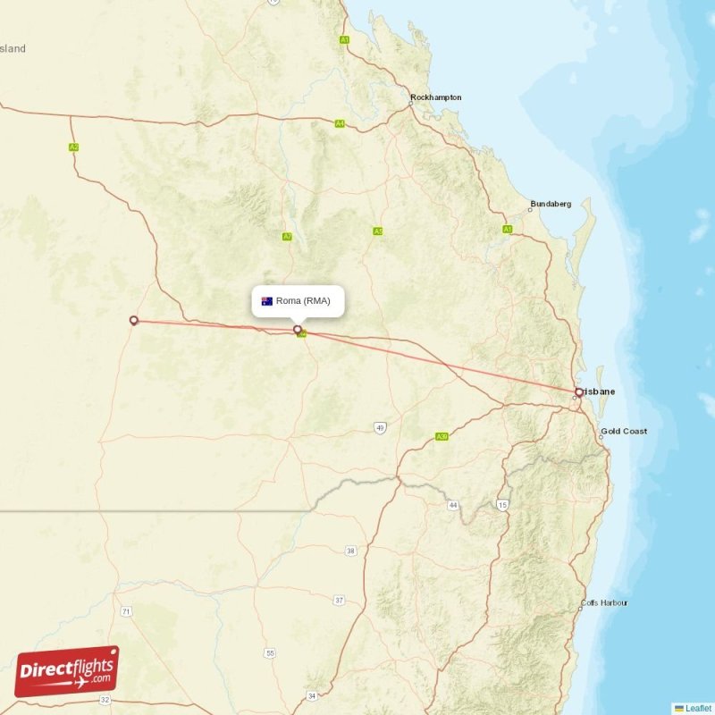 Direct flights from Roma - 2 destinations - RMA, Australia ...