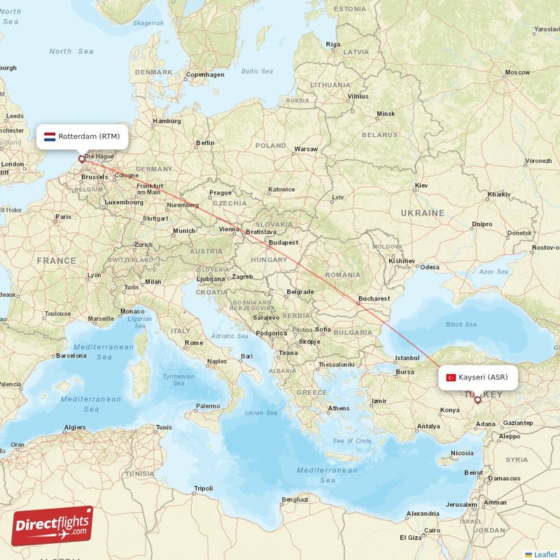 Direct flights from Rotterdam to Kayseri, RTM to ASR non-stop ...