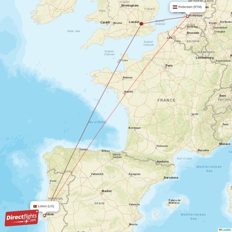 Direct flights from Rotterdam to Lisbon, RTM to LIS non-stop ...