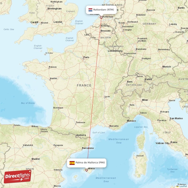 Direct flights from Rotterdam to Palma de Mallorca, RTM to PMI non-stop ...