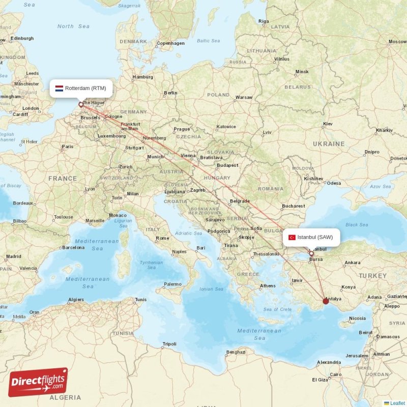 Direct flights from Rotterdam to Istanbul, RTM to SAW non-stop ...