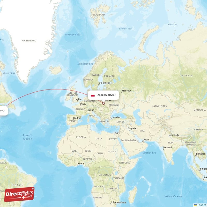 Direct flights from Rzeszow to New York, RZE to EWR non-stop ...