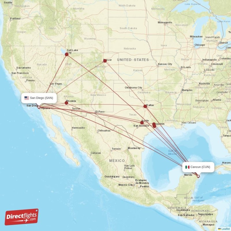 Direct flights from San Diego to Cancun, SAN to CUN non-stop ...