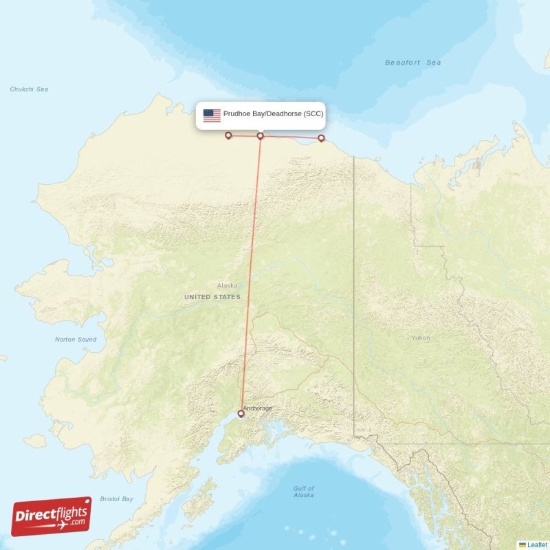 Direct flights to Prudhoe Bay/Deadhorse - SCC, USA - Directflights.com