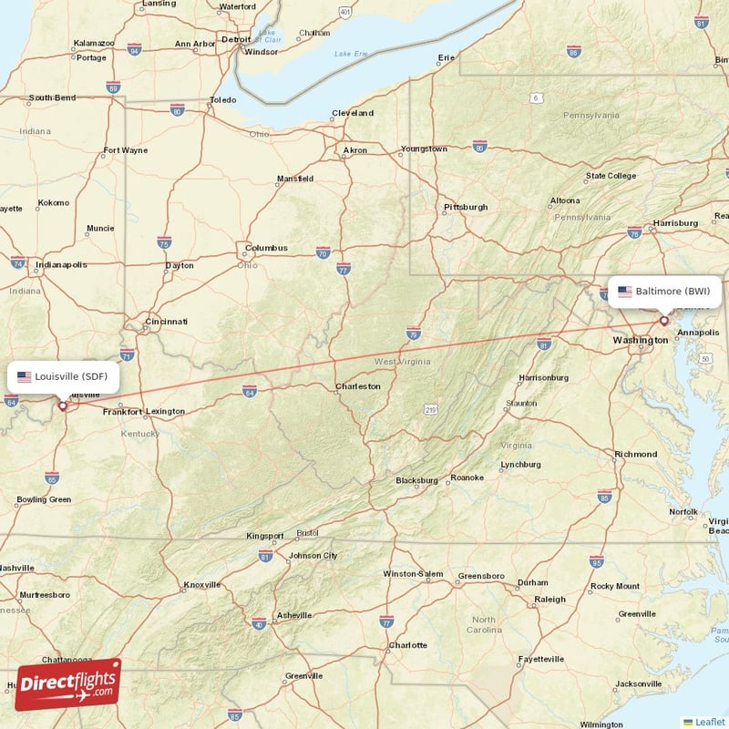 Direct flights from Louisville to Baltimore, SDF to BWI non-stop ...