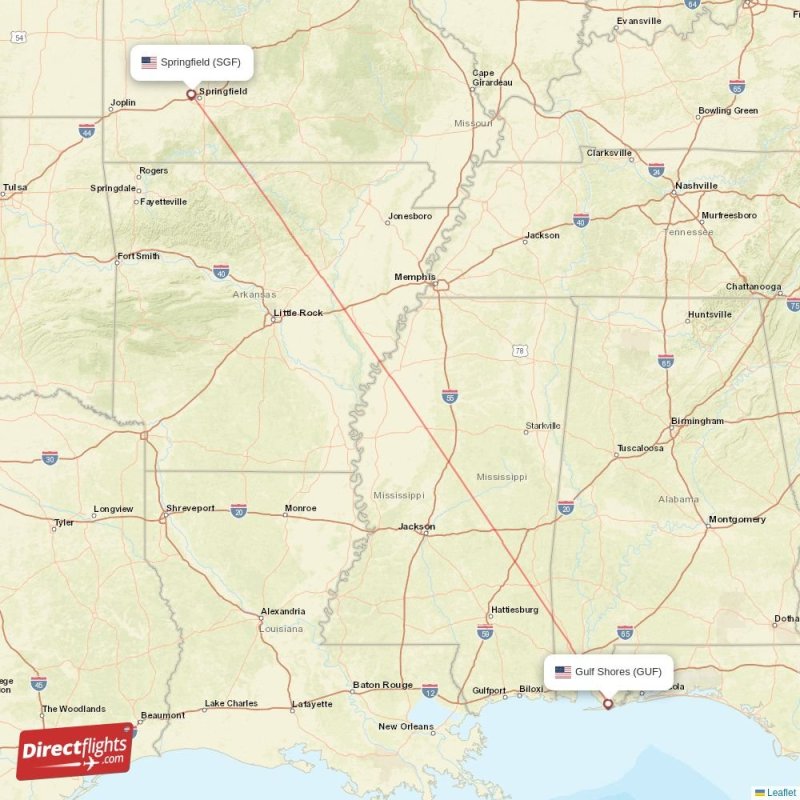 Direct flights from Springfield to Gulf Shores (SGF-GUF ...