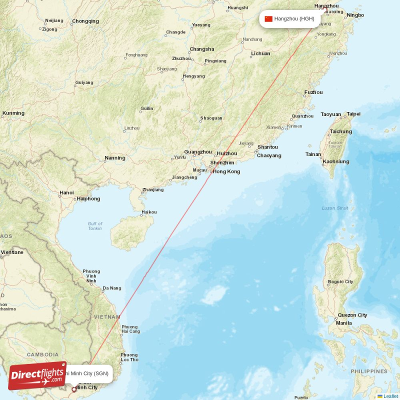 Direct flights from Ho Chi Minh City to Hangzhou (SGN-HGH ...