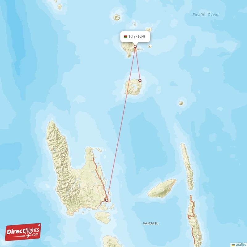 Direct flights to Sola - SLH, Vanuatu - Directflights.com