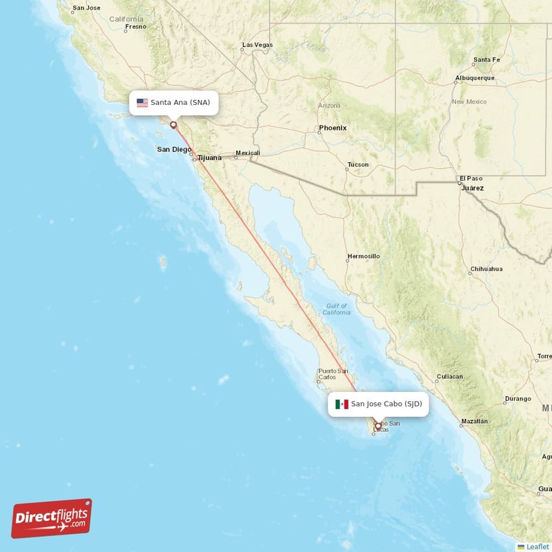 Direct flights from Santa Ana to San Jose Cabo, SNA to SJD non-stop ...