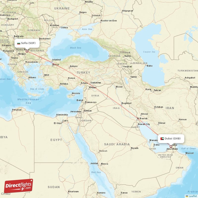 Direct flights from Sofia to Dubai, SOF to DXB non-stop - Directflights.com