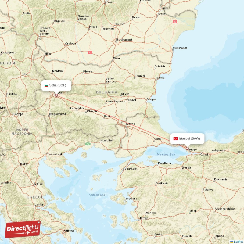 Direct flights from Sofia to Istanbul, SOF to SAW non-stop ...