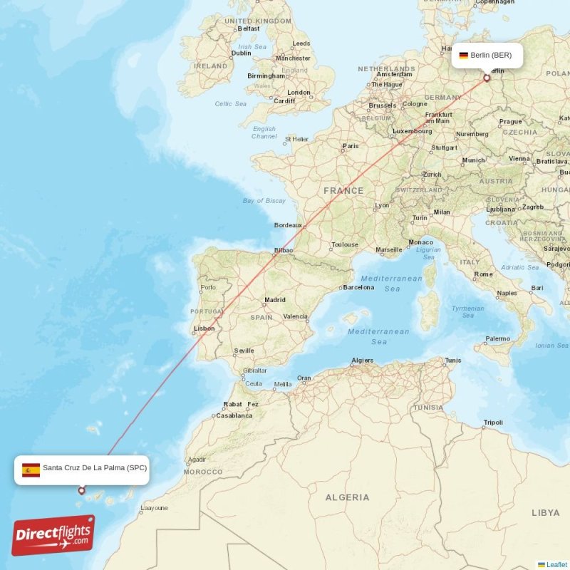 Direct flights from Santa Cruz De La Palma to Berlin, SPC to BER non ...