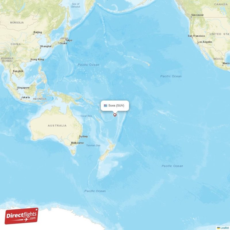Direct flights from Suva to Vanuabalavu, SUV to VBV non-stop ...
