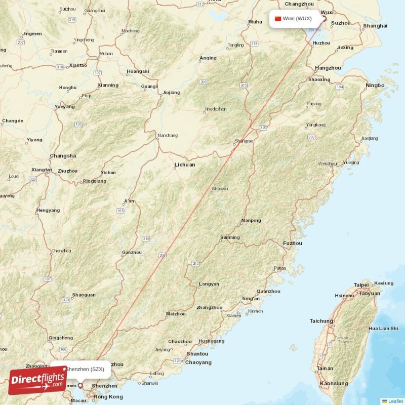 Direct flights from Shenzhen to Wuxi, SZX to WUX non-stop ...