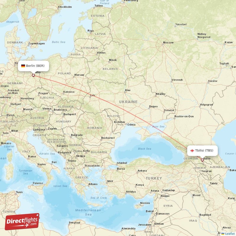 Direct flights from Tbilisi to Berlin, TBS to BER non-stop - Directflights.com